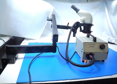 LEICA MICROSCOPE S6E, LEICA FLEX-ARM STAND, LEICA 10X EYEPIECES ...