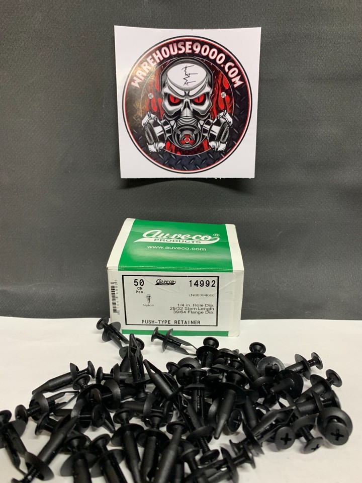 50 Push Type Retainers Auveco 14992 Ford OEM :N803946S Chrysler OEM ...