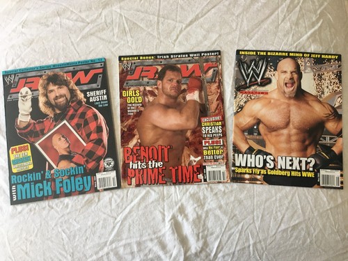 WWE Raw Magazines March 2004 , April 2004, & The WWE Magazine May 2003 ...