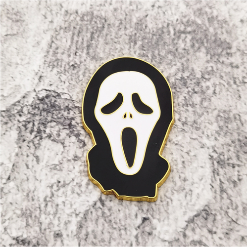 3D Parody Grimace Metal emblem Scream Halloween Ghost Face Label Car ...