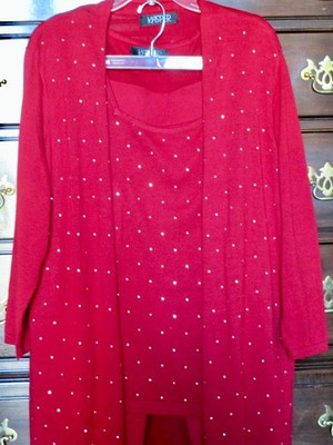 Christmas Red Kasper 3-piece Pant Suit, XL 18 NWOT | eBay