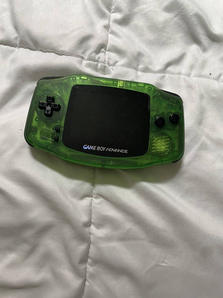 Clear Green Game Boy Advance Console with iPS V5 Backlight Backlit LCD ...