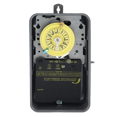 T101R 24-Hour Mechanical Timer Switch - 120V SPST, Type 3R Indoor ...