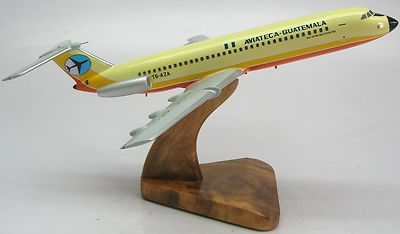 BAC-111 Aviateca Guatemala BAC-1-11 Airplane Wood Model Large Free ...