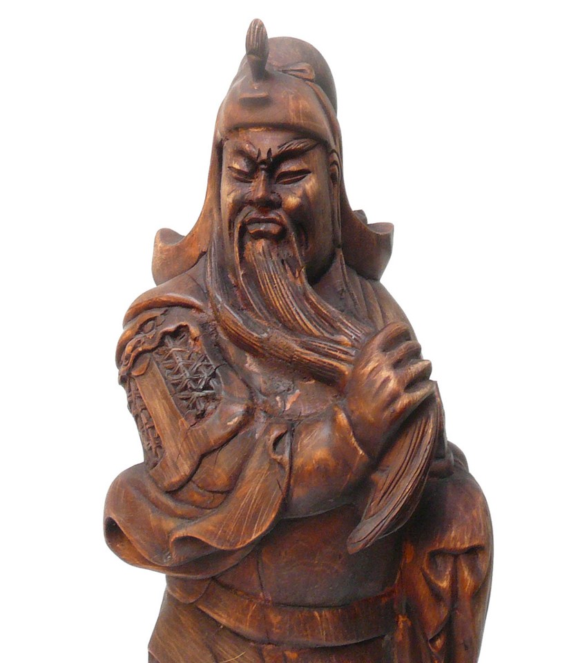 Vintage Chinese Wood Carved General Guan Figure vs584 | eBay