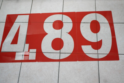 "NEW" Gas Station Price Sign Numbers 20" Red , Set 0-9 | eBay