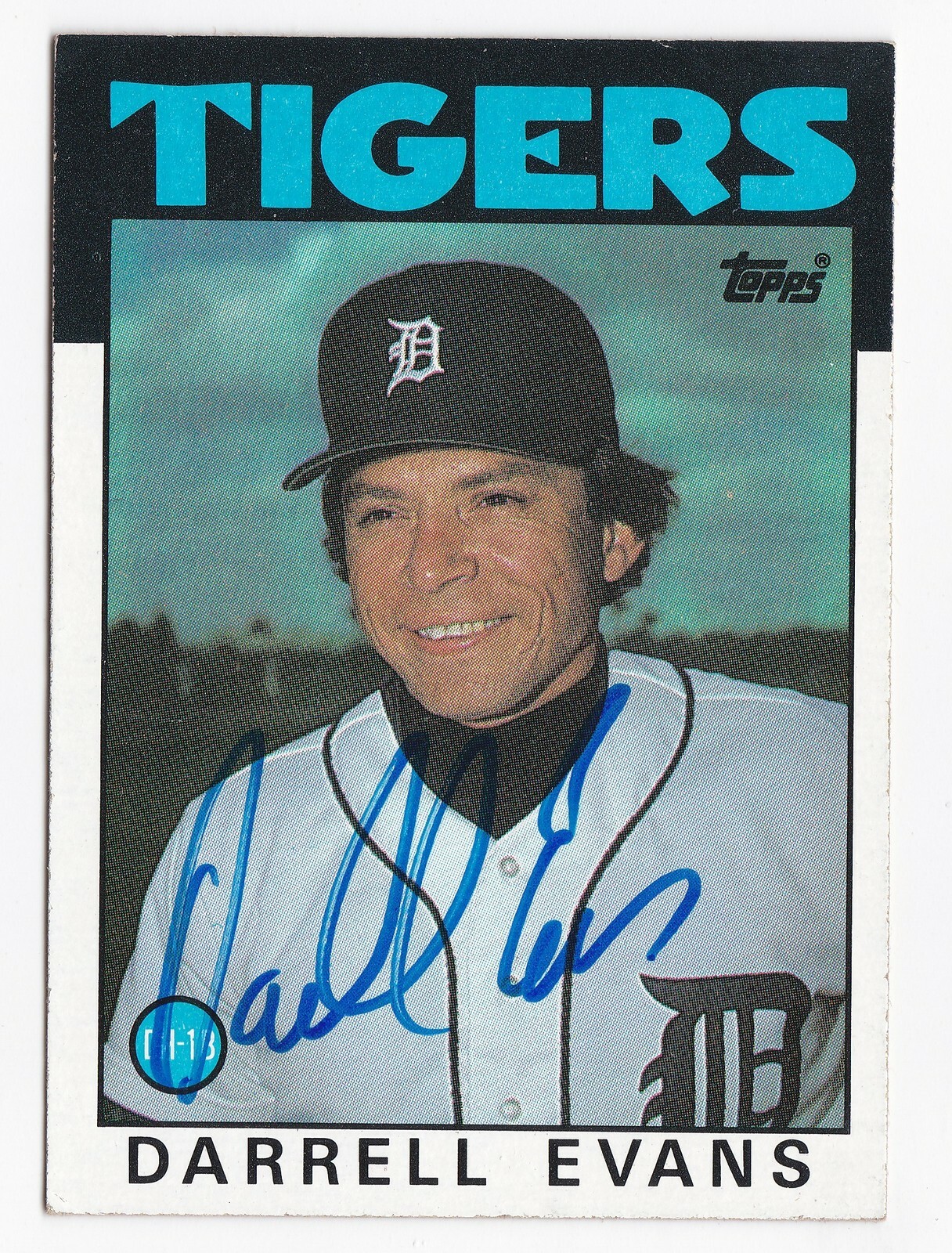 Darrell Evans Autograph On A 1986 Topps - Detroit Tigers | eBay