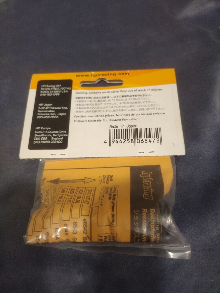 HPI Racing 6547 Racing Shock Spring 14x25x1.5 5mmx5.25(Red) 2pcs. | eBay