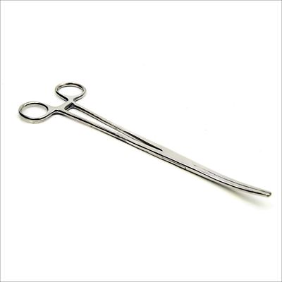 Curved Bent Forceps 150mm 10" Stainless Steel Lockable Locking Forceps ...