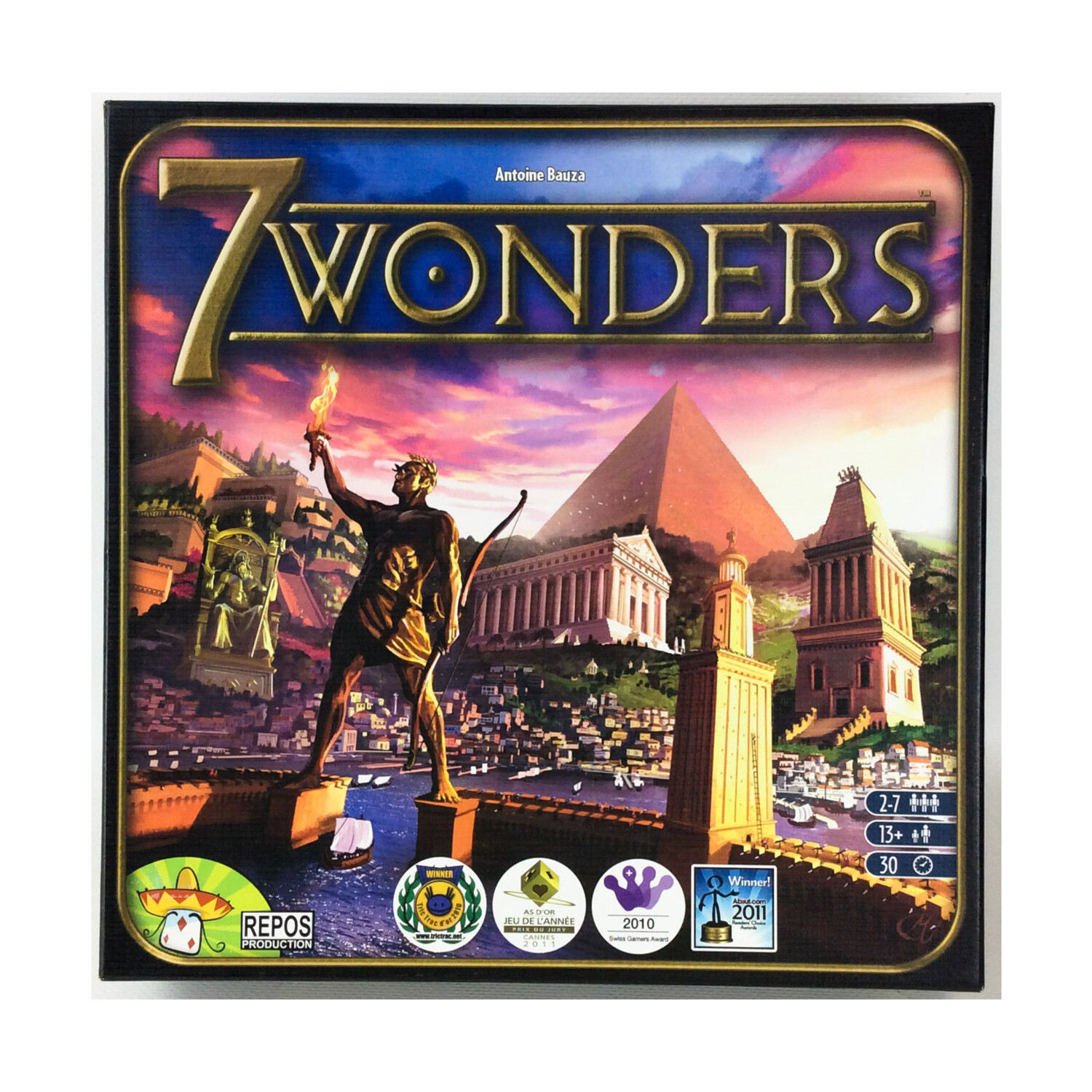Repos Board Games 7 Wonders Collection #14 - Base Game + 2 Expansions ...