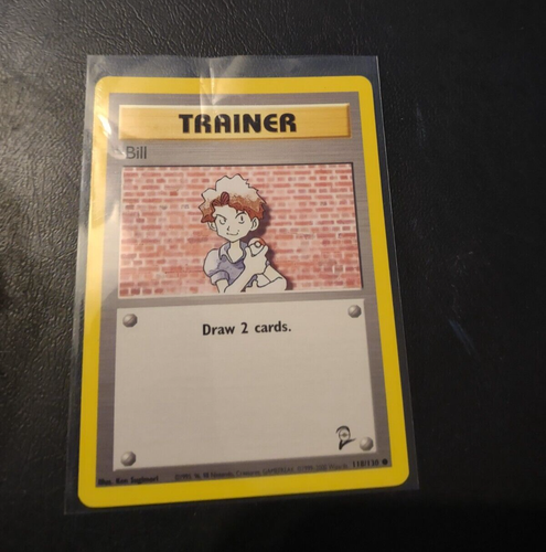 1999/2000 POKEMON CARD #118/130 RARE TRAINER BILL BASIC VINTAGE | eBay