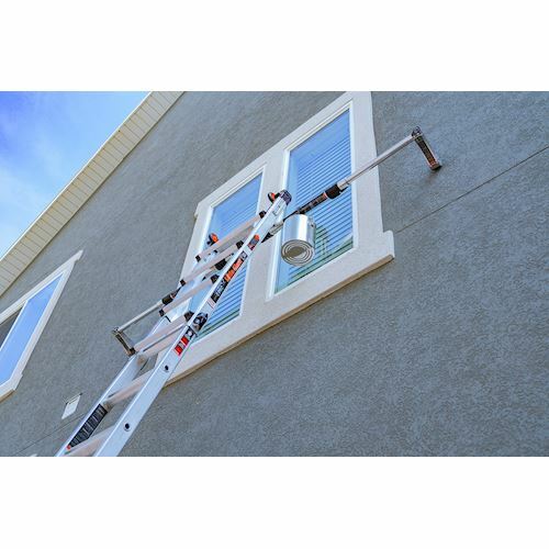Epic Little Giant Ladder with Ratchet Levelers, Safety Rails 300lb ...