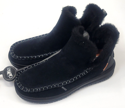 Hey Dude Womens Camden Suede Black Black 6 | eBay