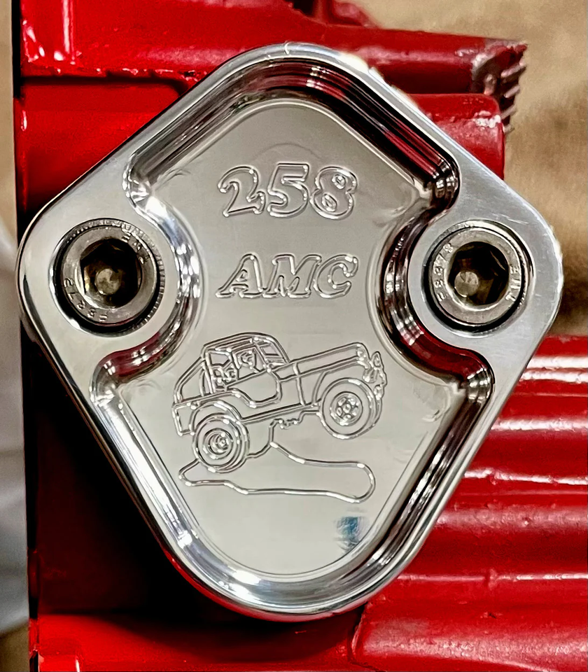 Mad4Metal Custom Fuel Pump Block Off Plate Fits Jeep AMC 258 CJ5 CJ7 ...