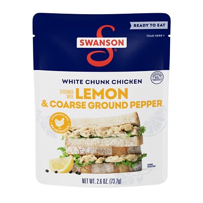 Swanson Lemon and Pepper🥪 Fully Cooked Chicken, 2.6 OZ (Pack of 2) | eBay