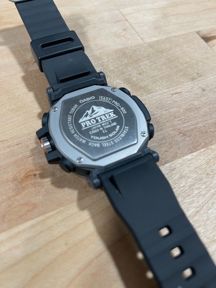 Casio Pro Trek SAFARI Men's Tough Solar Triple Sensor 51mm Watch PRG ...