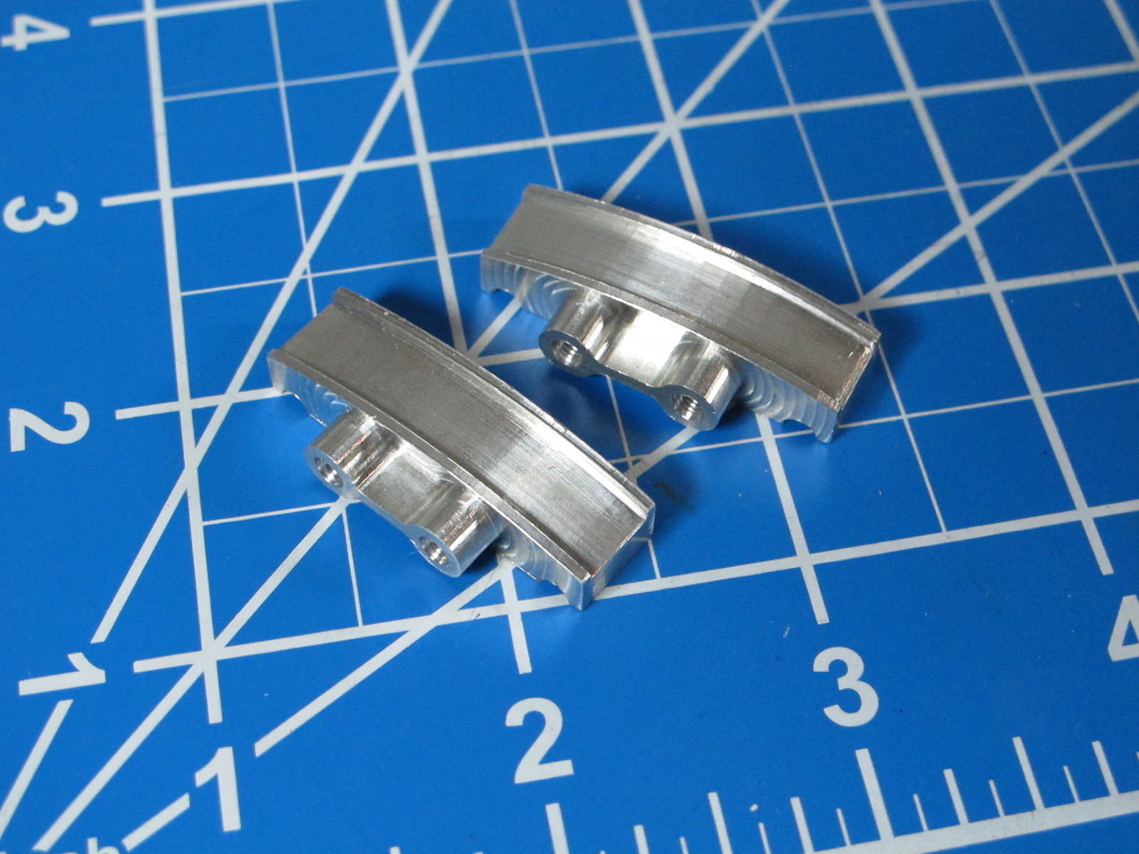 Pair Aluminum Part E1 Axle Mount Bracket Tamiya 1/10 RC Juggernaut 1 2 ...