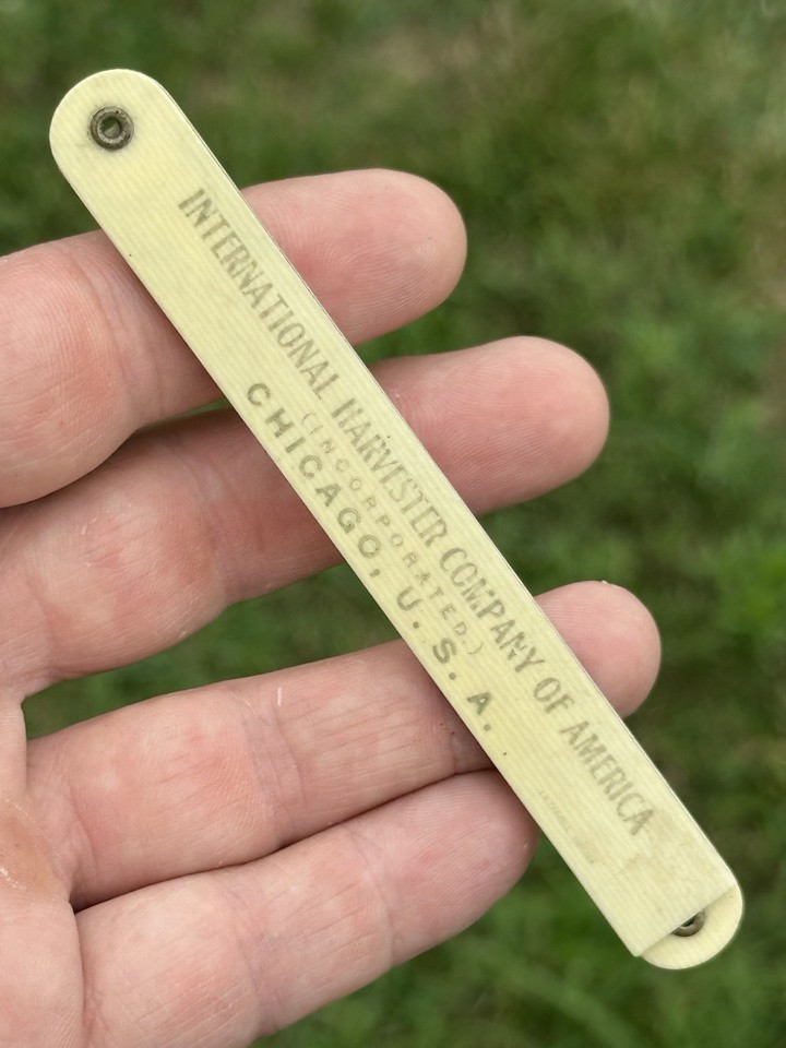 International Harvester Folding Ruler Calendar 1909 Farm Tractor Sign ...