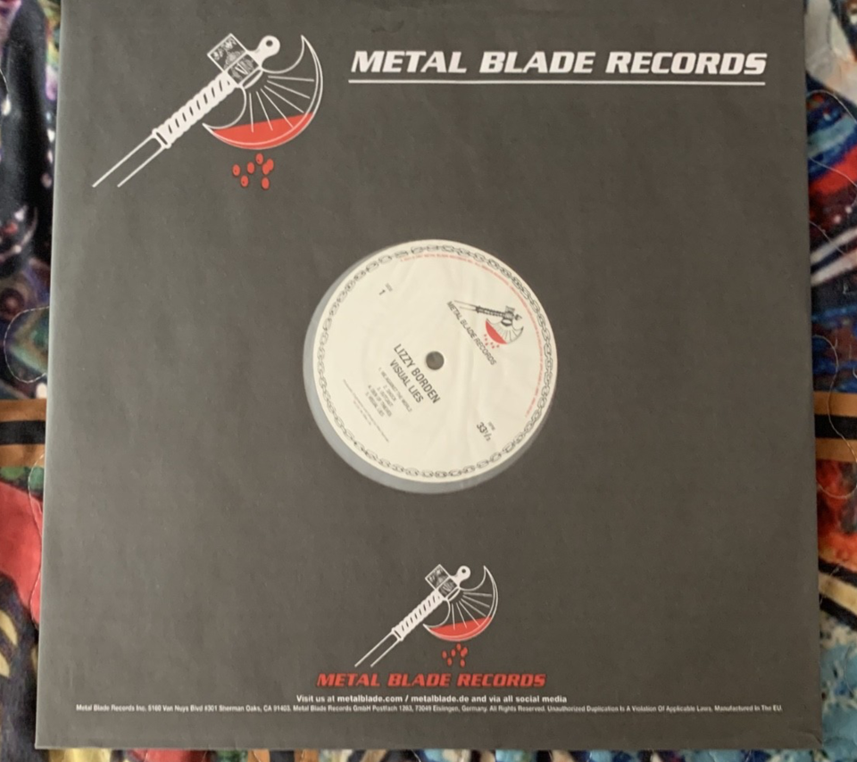 Lizzy Borden Visual Lies Silver Vinyl LP Record w/poster& download card ...