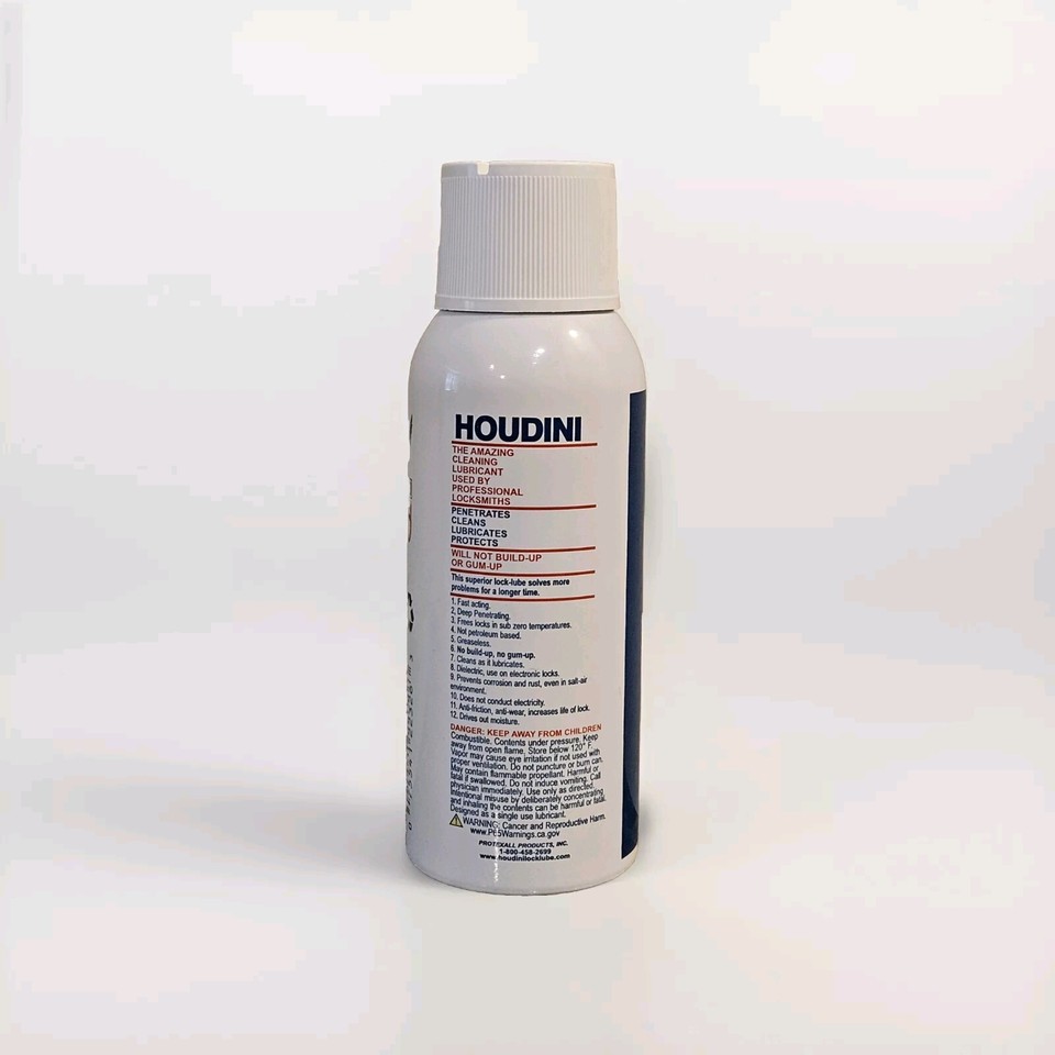 Protexall Houdini 4 Way Lock Lube 2.5 Ounce Aerosol Can | eBay