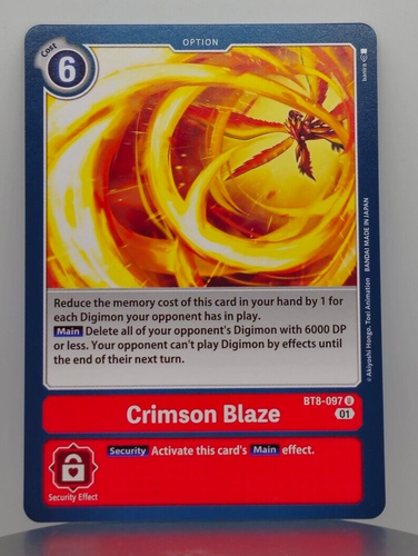 Crimson Blaze - New Awakening - BT8-097 - Digimon | eBay