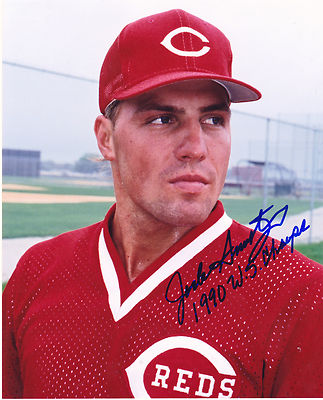 JACK ARMSTRONG CINCINNATI REDS 1990 WS CHAMPS ACTION SIGNED 8x10 | eBay