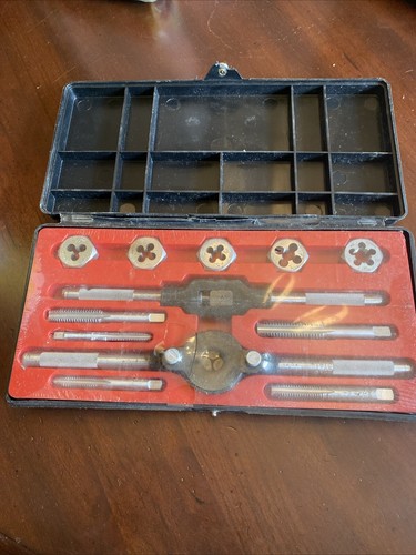 12 piece CRAFTSMAN Kromedge USA 52055 SAE Standard Tap & Die Complete ...