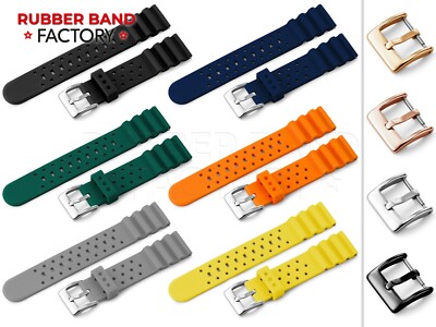 For CITIZEN Watch Silicone Rubber BLACK Strap Band Buckle Clasp 18-24mm ...
