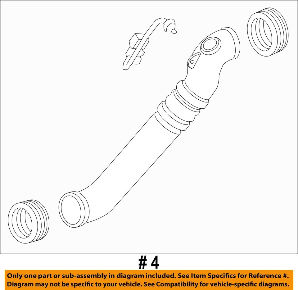 GM OEM 17-19 Sierra 2500 HD Cooling Intercooler-Outlet Duct 84189332 | eBay