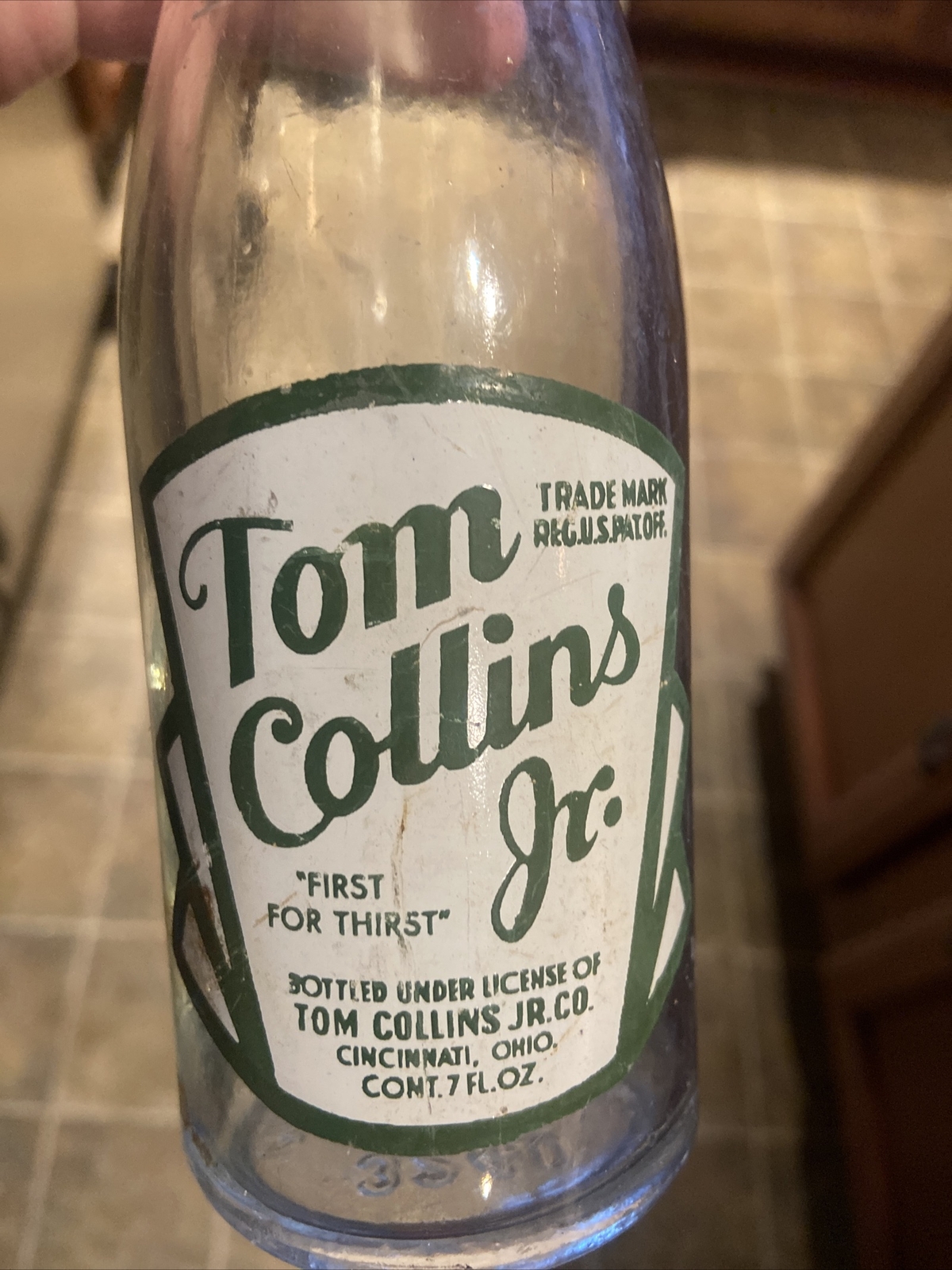 Tom Collins Jr. ACL Soda Bottle Wheeling West Virginia | eBay