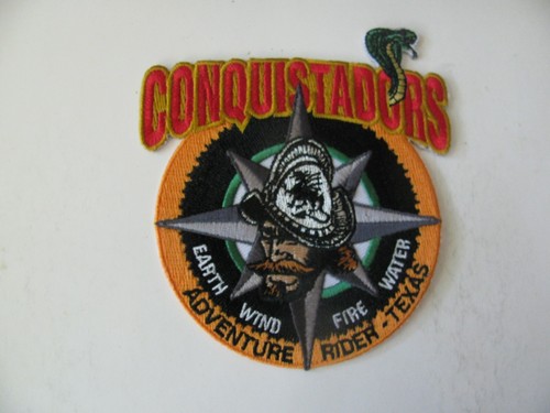 Motorcycle Patch Conquistadors MC - Rider Texas 3.75" NOS New Stk Free ...