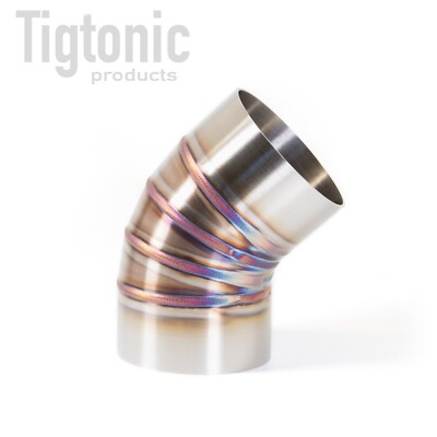 45 Degree Elbow Welded Pie Cuts 304 Stainless Steel Exhaust Pipe | eBay