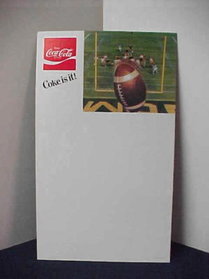 1970's Coca Cola Fall Football Promo Sign Material | eBay