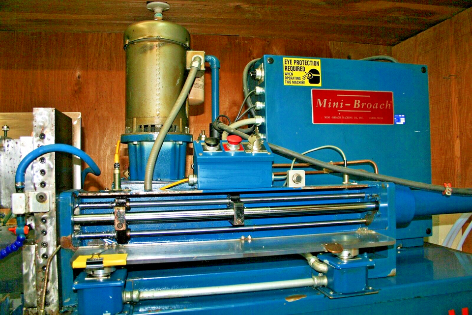 Mini Broach Broaching Machine Set up for cutting Charpy “V” Notch ...