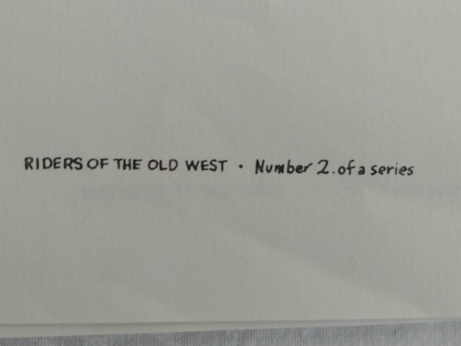 Vintage Western "Riders of the Old West" Collector’s Prints-Charles R ...