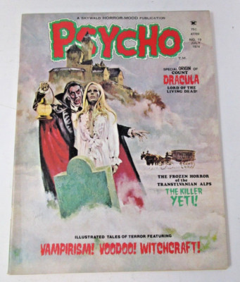 Psycho #19 1974 [NM-] High Grade Skywald Horror Comic Magazine Vintage ...