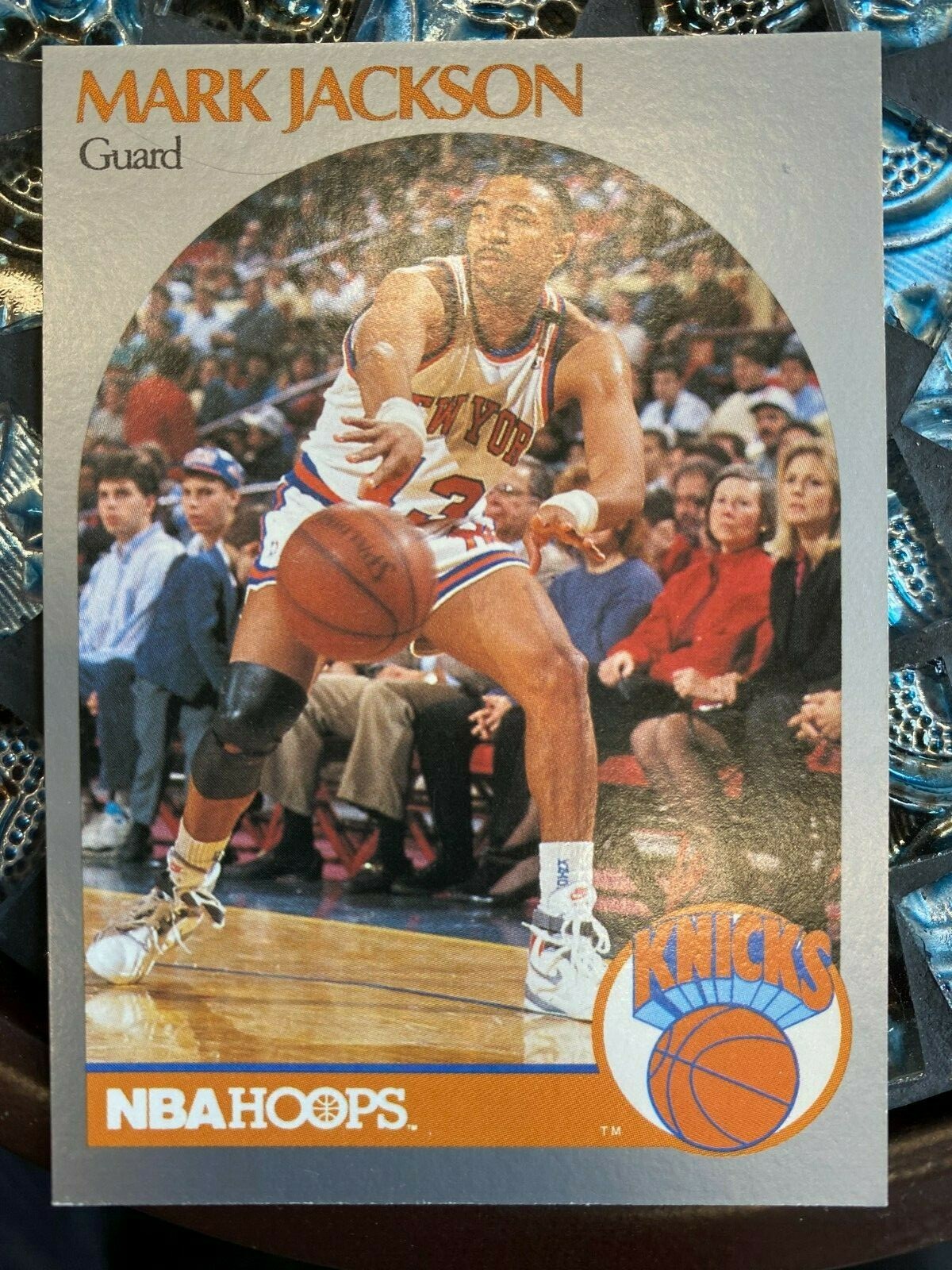 1990 NBA Hoops MARK JACKSON New York Knicks card #205 ~ Menendez ...