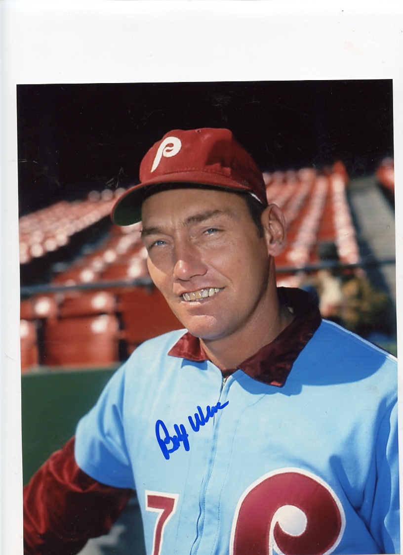 BOBBY WINE PHILADELPHIA PHILLIES SIGNED AUTOGRAPHED 8X10 PHOTO | eBay