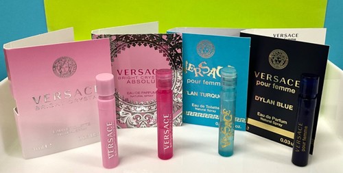 Lot of 4, Versace Eau De Parfum Or Toilette Sample Size 0.03oz/1ml for ...