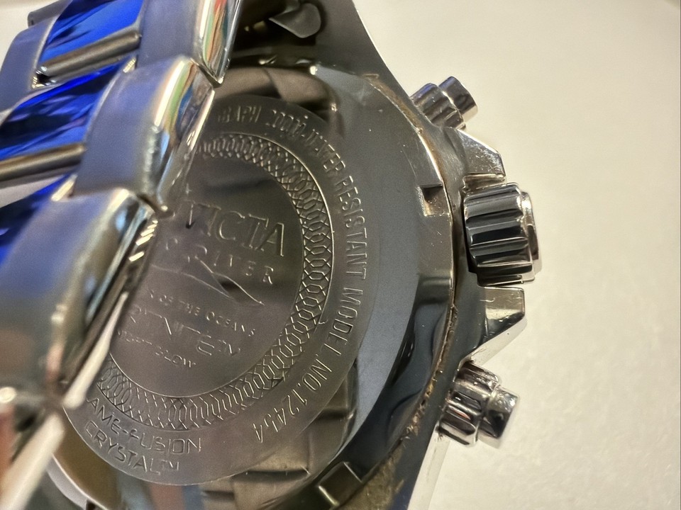 Invicta Pro Diver 200M Chronograph Tritnite Mens Watch 12454 - Untested ...