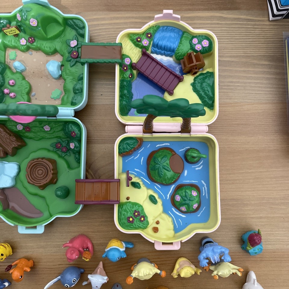 Vintage Lot of 3 1997 Tomy Nintendo Pokemon Polly Pocket Pokecenter ...