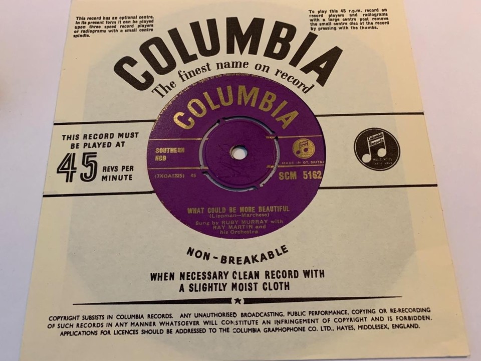 RUBY MURRAY Softly, Softly 1955 UK 7" Gold Columbia SCM5162 VG+ | eBay UK