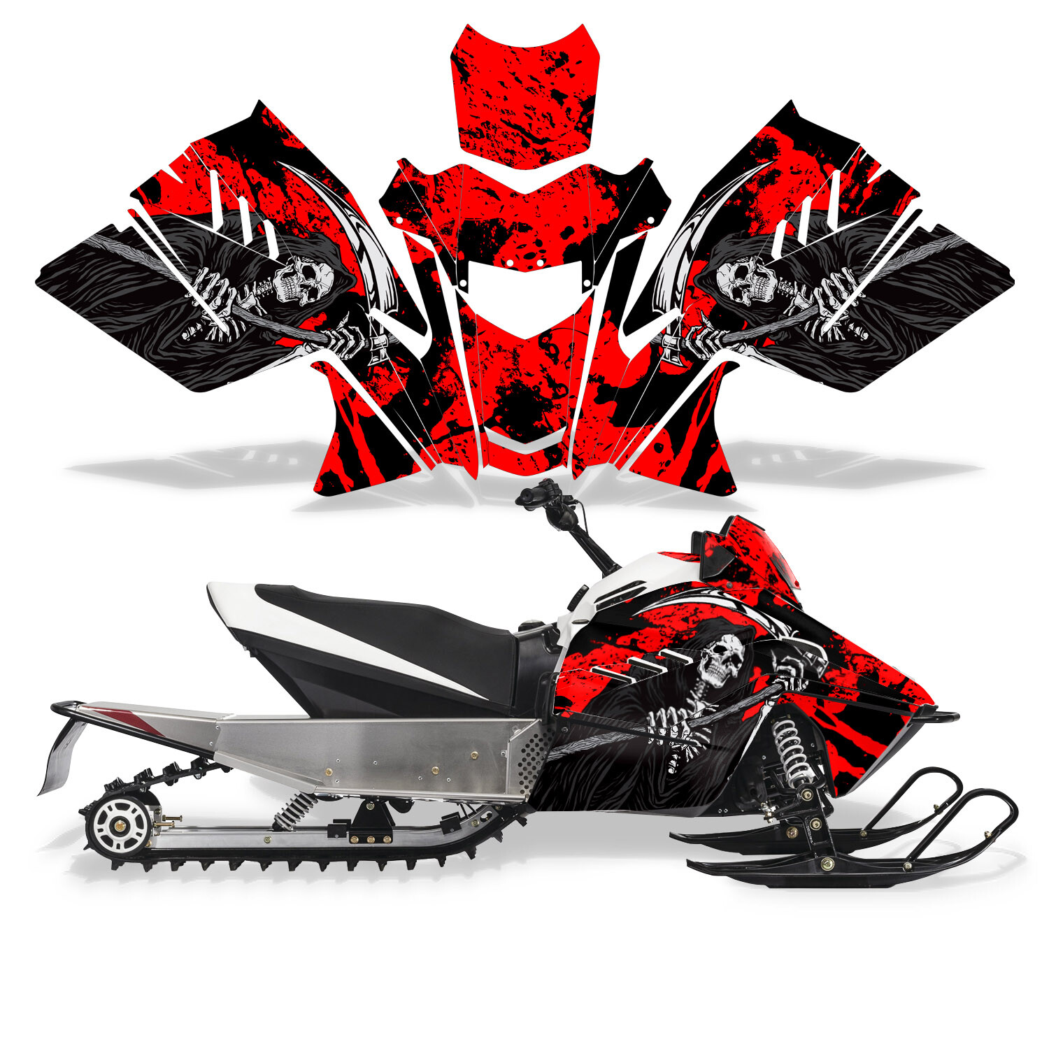 Snowmobile Graphic Kit Sled Decal for Arctic Cat ZR 200 18-24 REAPER ...