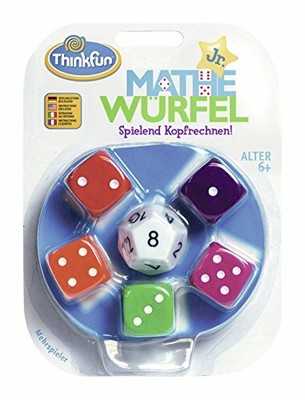 ThinkFun 76316 - Mathe Cube Junior - The Rapid Compute Game for Younger ...