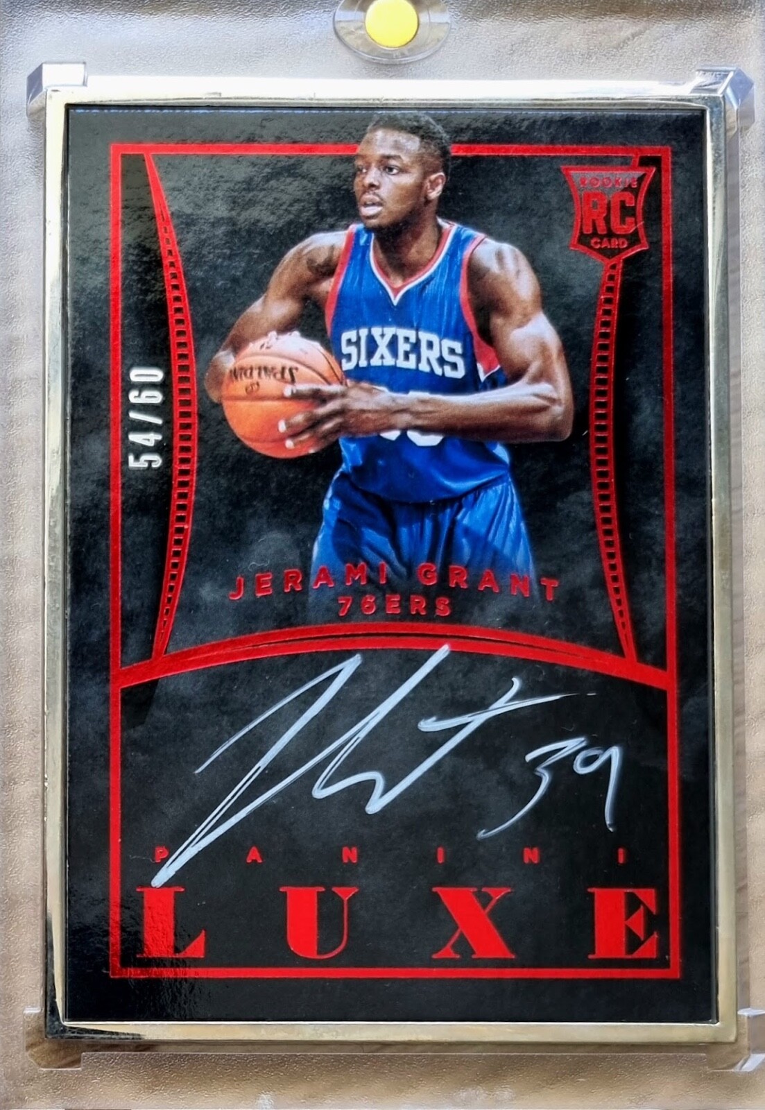 2014-15 Panini LUXE Ruby Rookie Autograph 54/60 Jerami Grant - 76ers | eBay