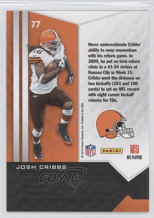 2010 Panini Epix - Epix Game Orange #77 Josh Cribbs for sale online | eBay