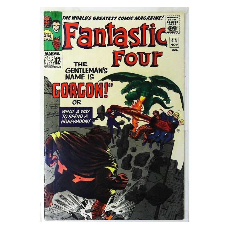 Fantastic Four #44 - 1961 series Marvel comics VF minus / Free USA ...
