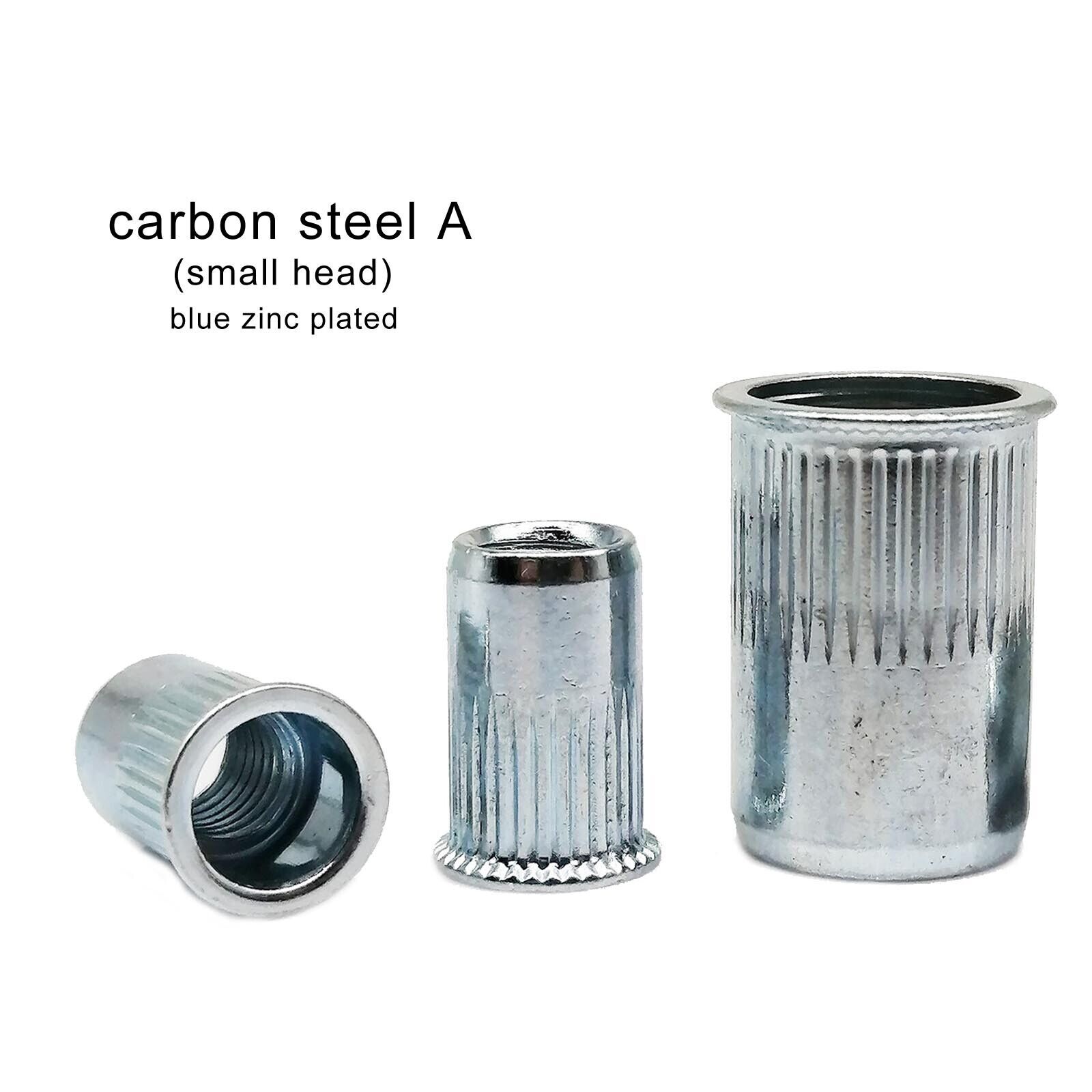 M3 M4 M5 M6 M8 M10M12 Flat Head Threaded Binding Rivet Nut Insert ...