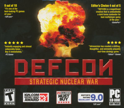 DEFCON STRATEGIC NUCLEAR WAR - Rare Strategy Global Domination War PC ...