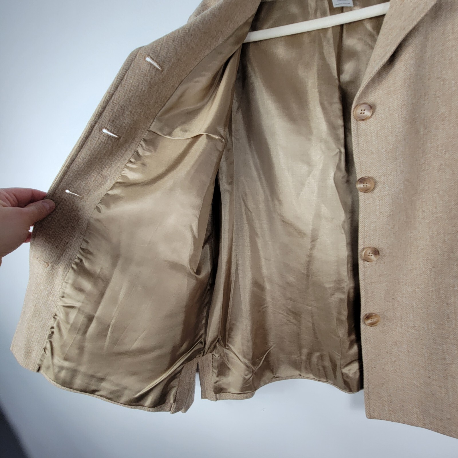 Pendleton Womens 3 Button Size Small Tan Blazer Jacket | eBay